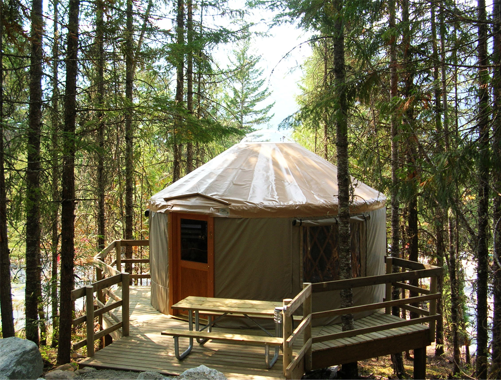 Ditch the tiny tent and stay in these yurts, trailers, and canvas tents ...