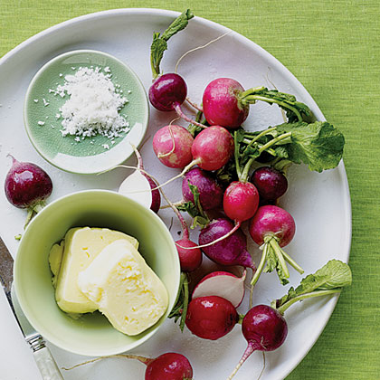 Radishes, Fresh Homemade Butter, and Salt Recipe - Sunset Magazine