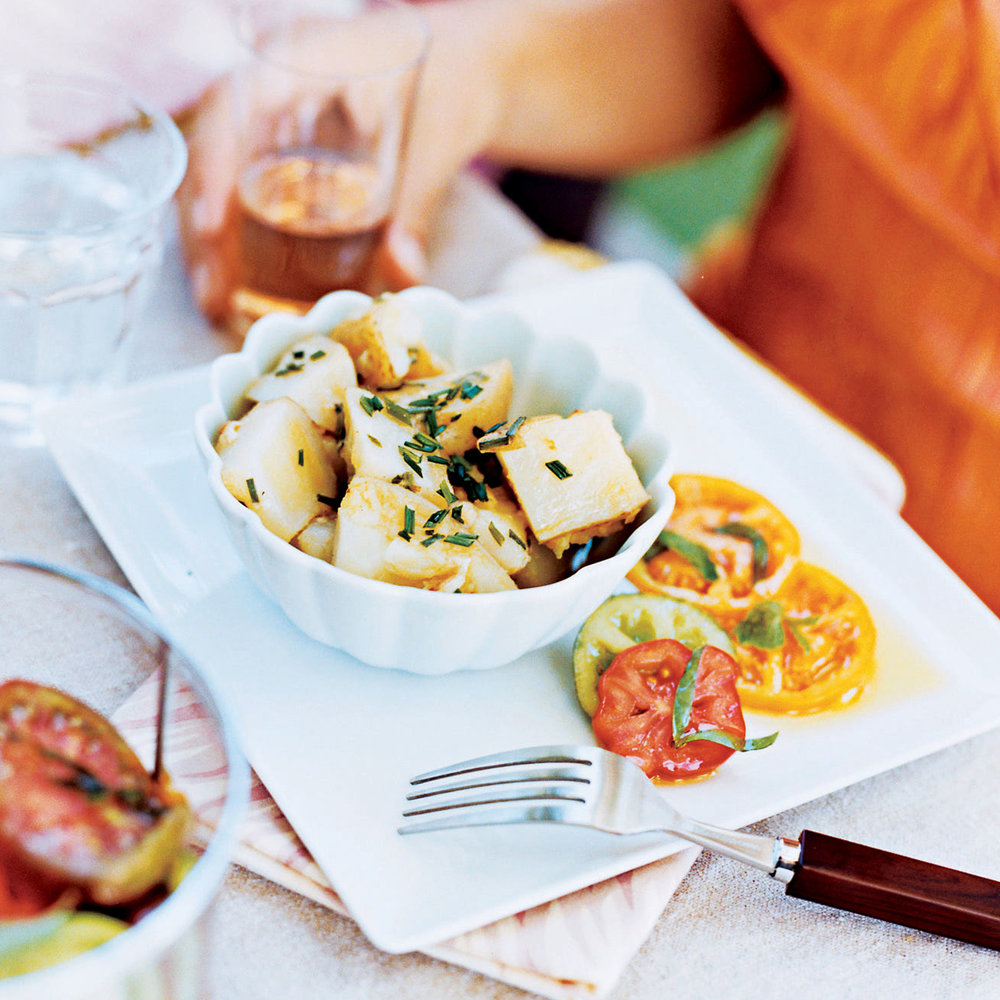 New spins on a classic: Dilled Potato Salad, Garlic Smashed-Potato ...