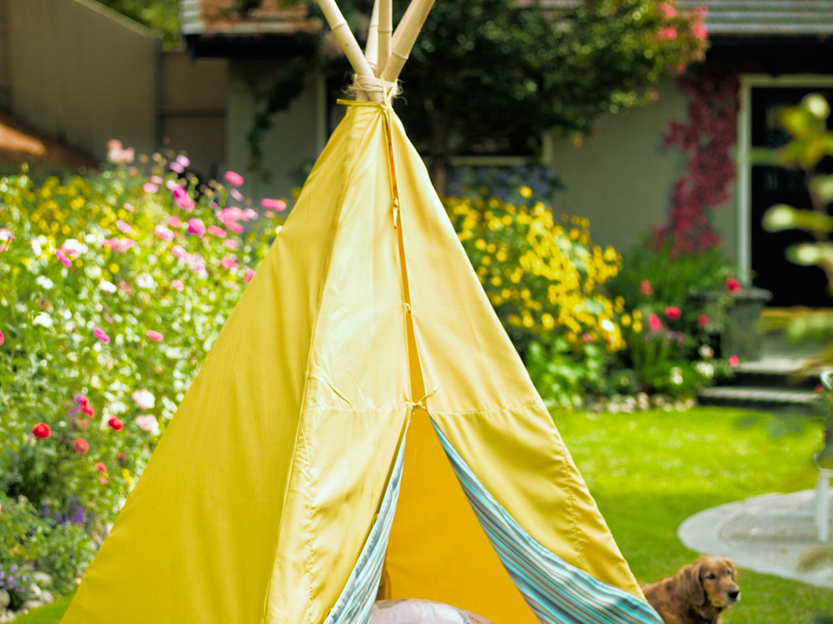 How to Make a Backyard Tipi - Sunset Magazine