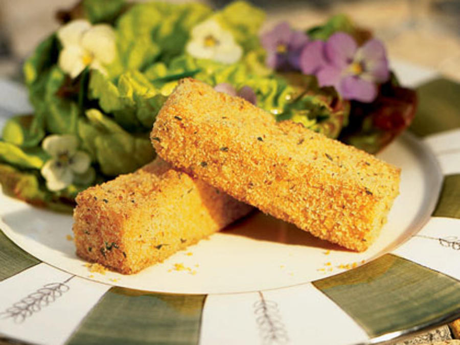 how to cook polenta sticks