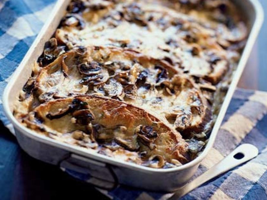 Crab and Mushroom Strata Recipe – Sunset Magazine