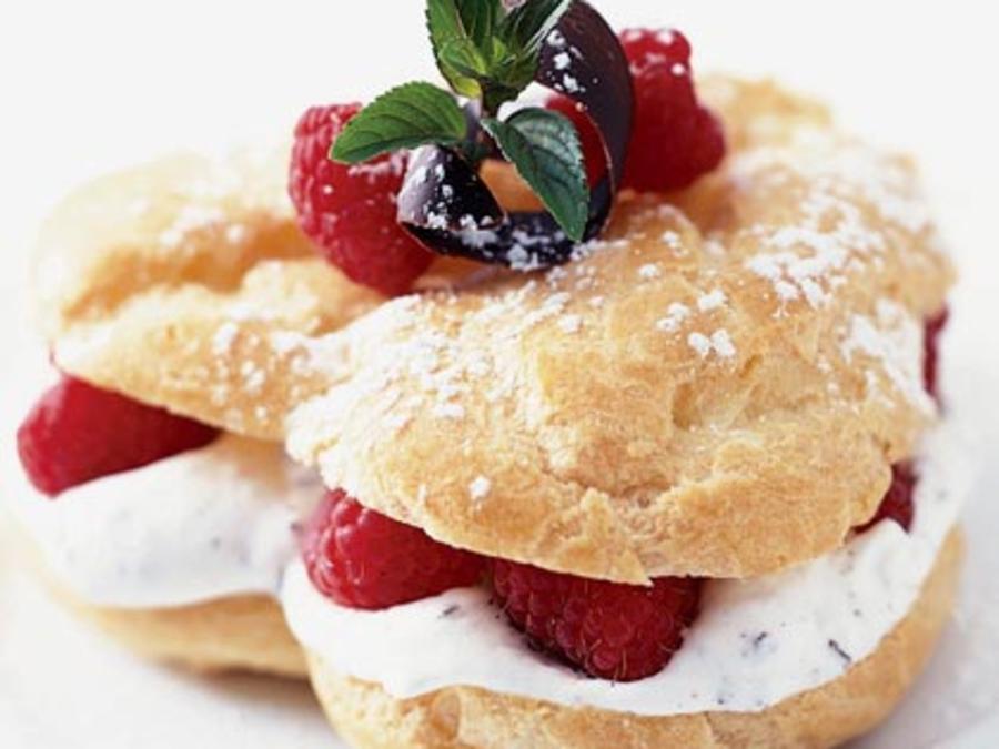 Berry Hearts with Chocolate-Orange Cream Recipe - Sunset Magazine