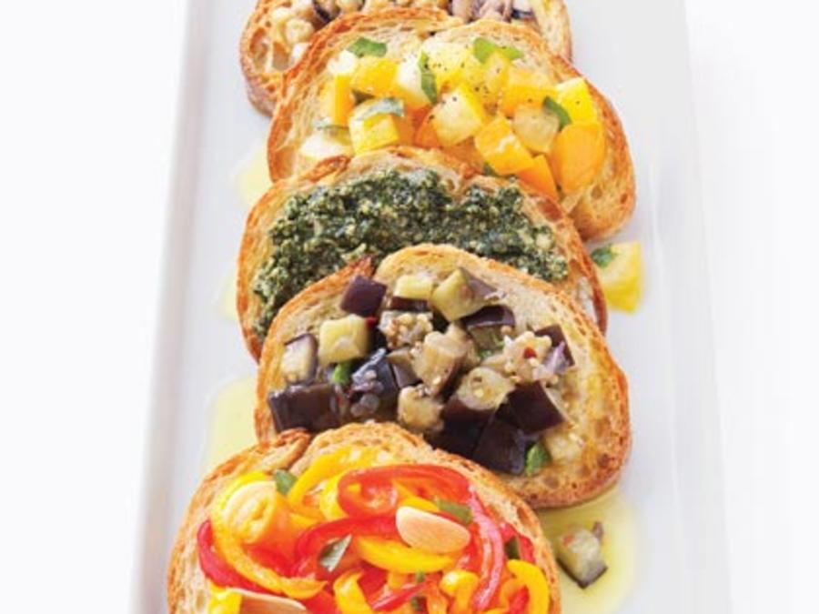 Chickpea and Octopus Bruschetta Recipe - Sunset Magazine