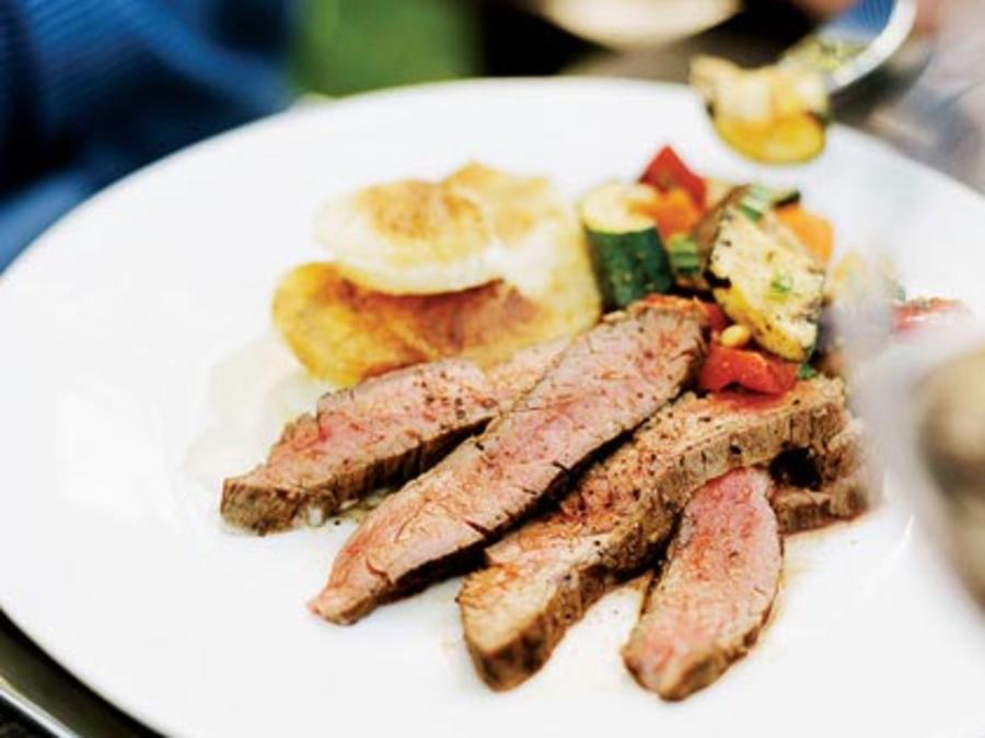 Flank Steak with Warm Moroccan Spices Recipe - Sunset Magazine