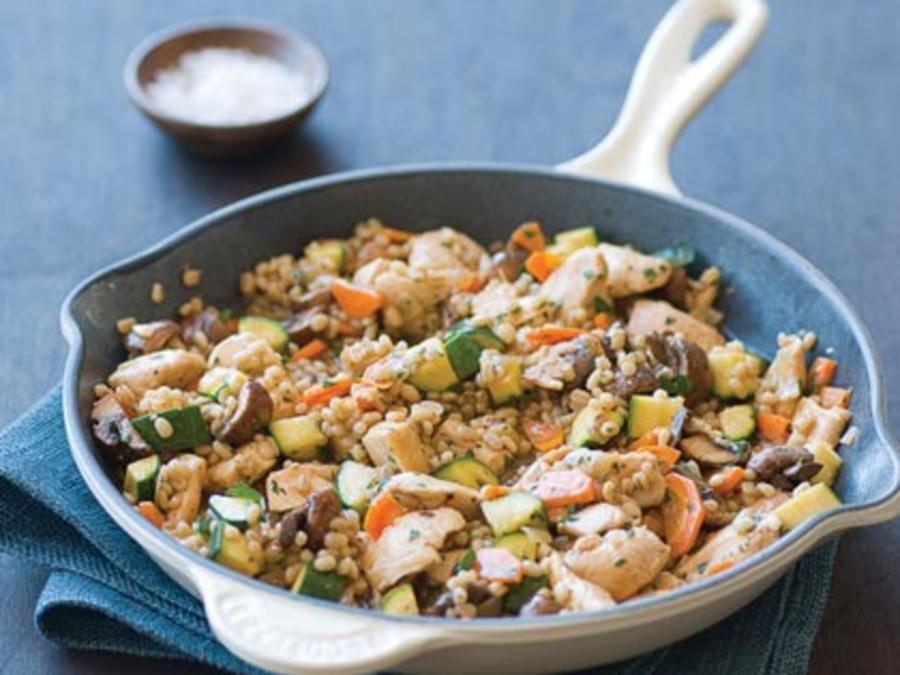 Chicken with Barley and Mushrooms Recipe – Sunset Magazine