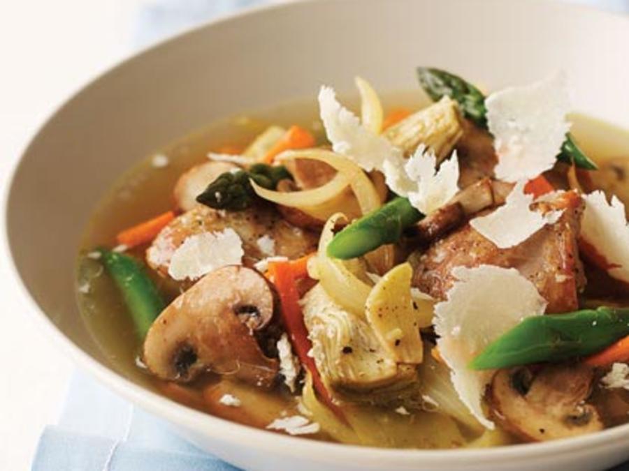 Spring Vegetable-Chicken Ragout Recipe - Sunset Magazine