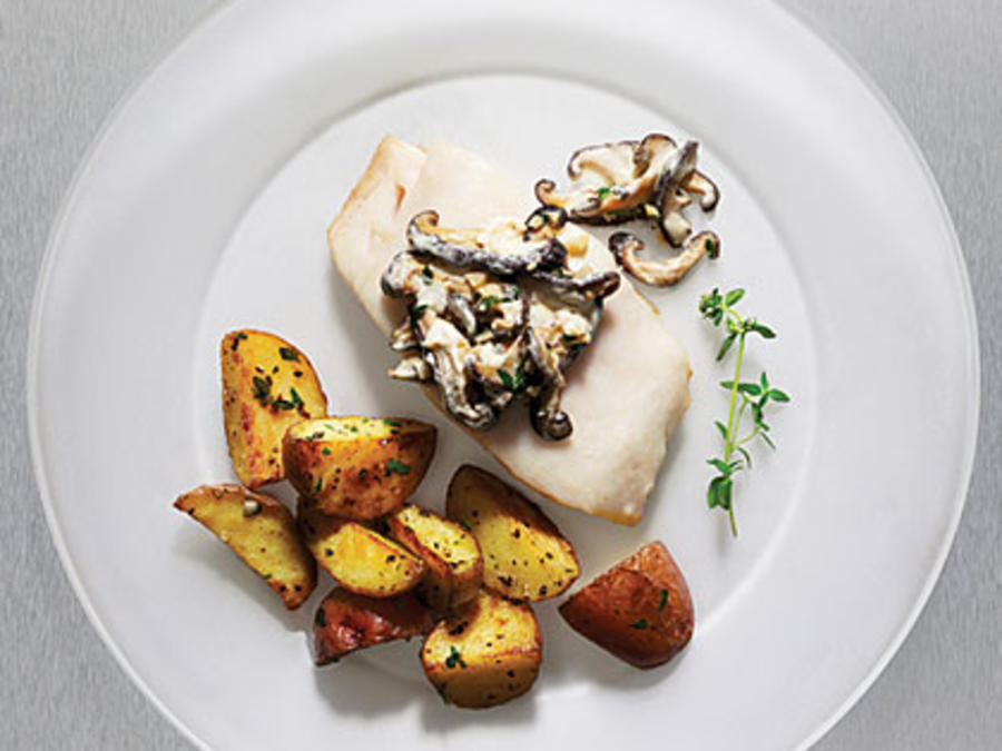 Pan-roasted Sablefish with Mushrooms & Sour Cream Recipe – Sunset Magazine