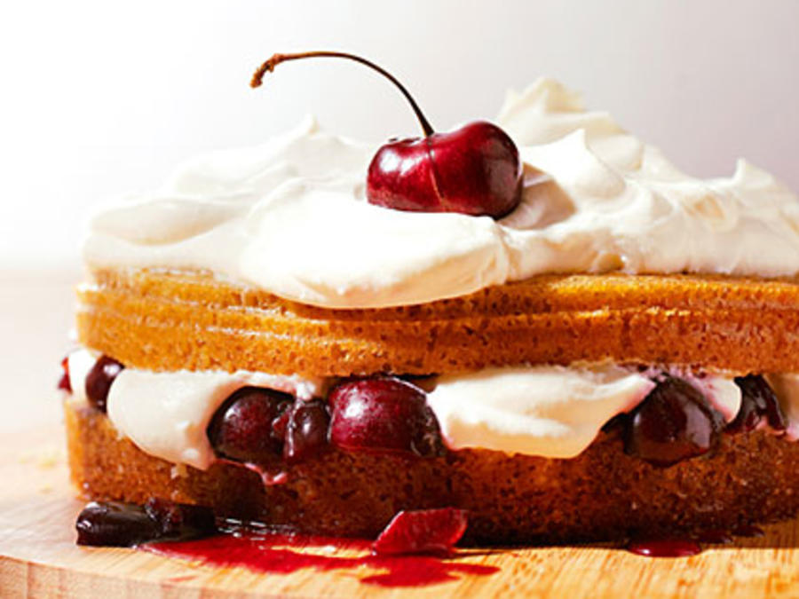 Giant Cherry Shortcake Recipe - Sunset Magazine