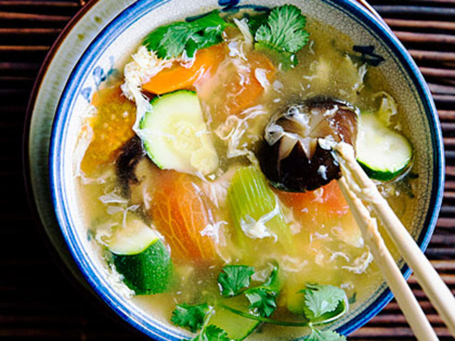 Vegetable Egg Drop Soup Recipe Sunset Magazine