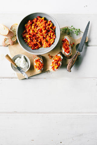 Grilled Pepper and Herb Relish Recipe - Sunset Magazine