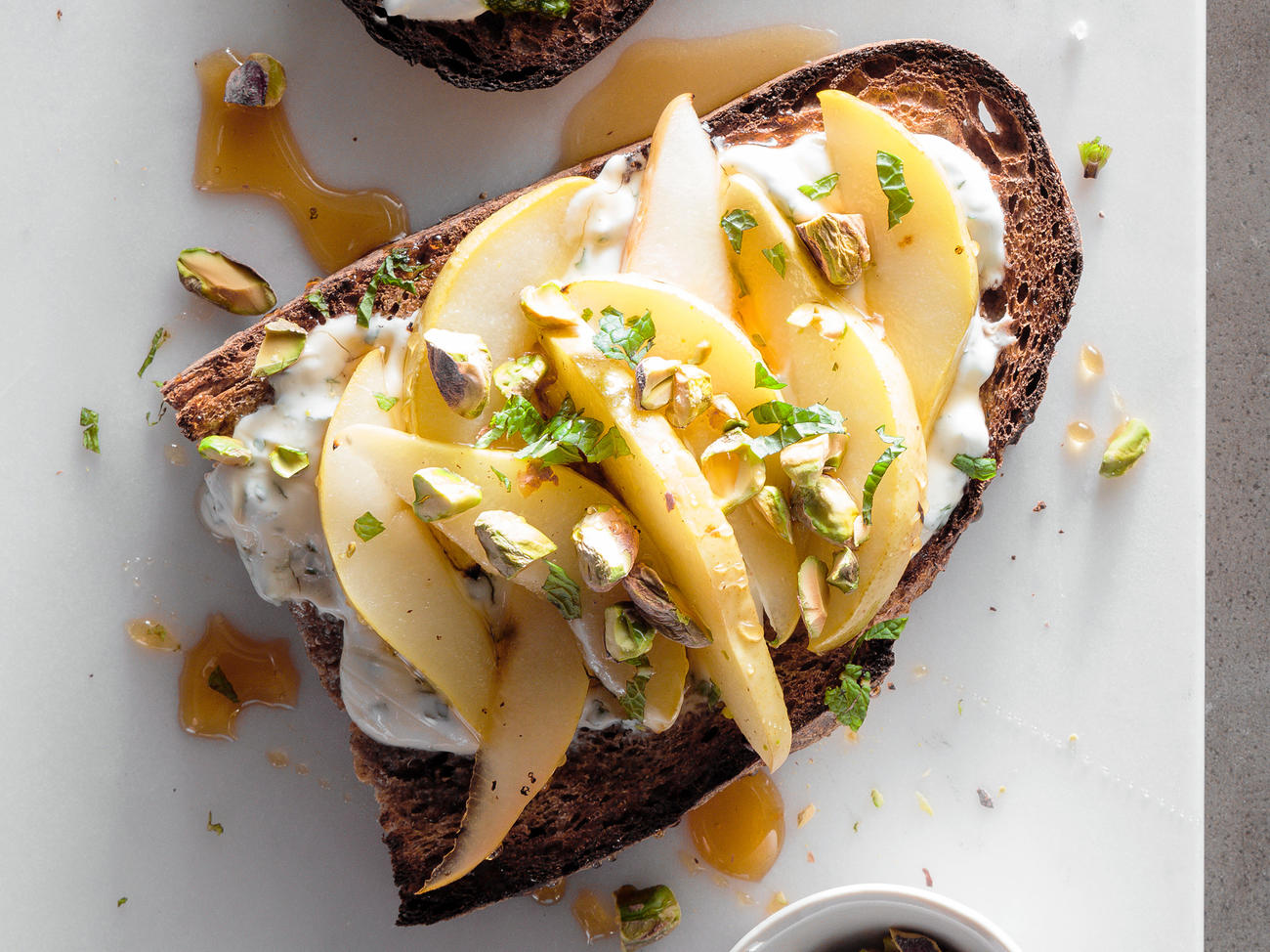 Pear Toast with Yogurt and Mint Recipe – Sunset Magazine
