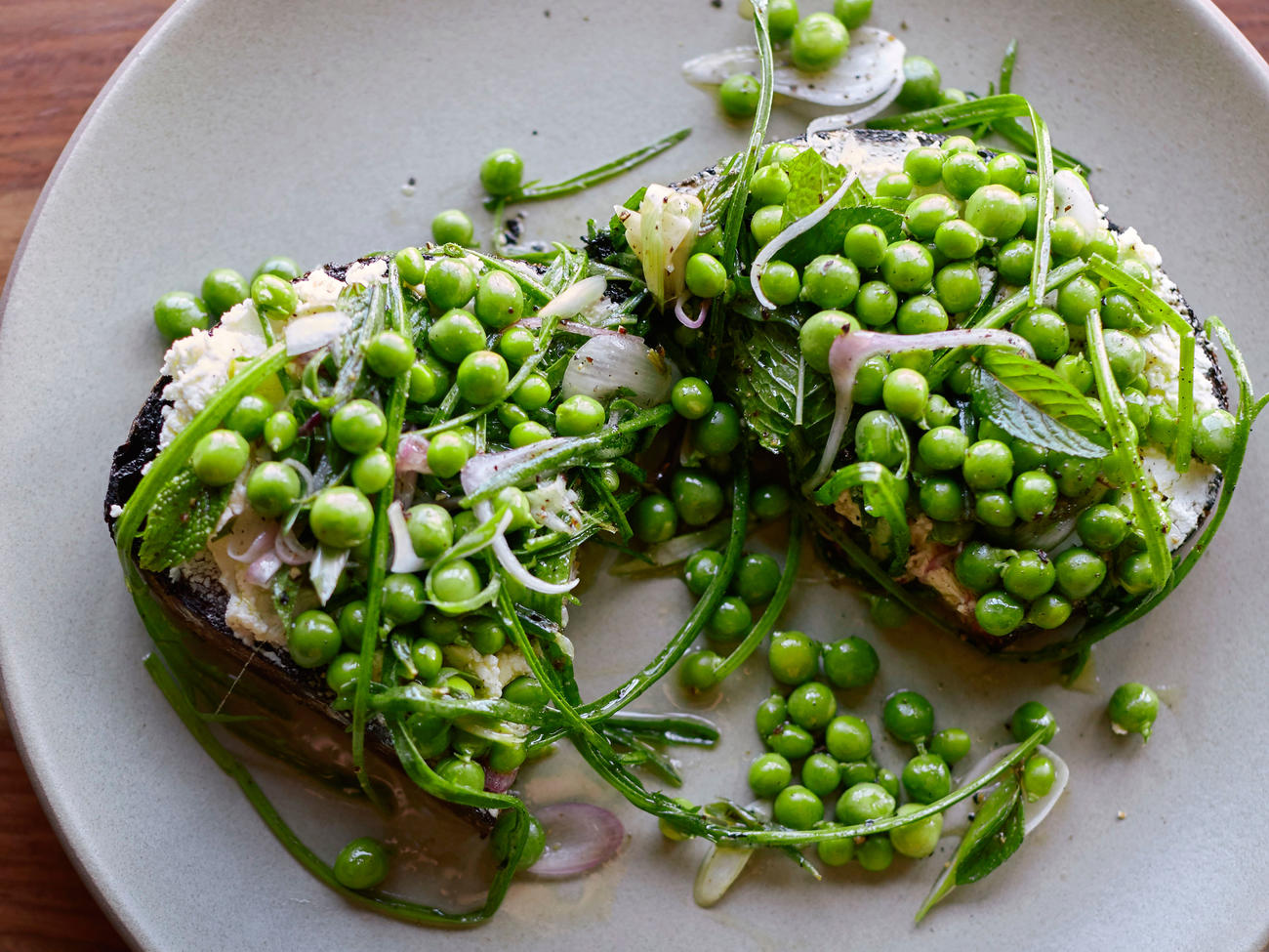 English Pea Toast Recipe – Sunset Magazine