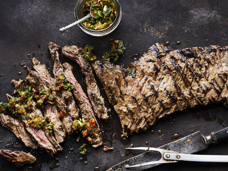 Gaucho Steak with Four-Herb Chimichurri Recipe – Sunset Magazine