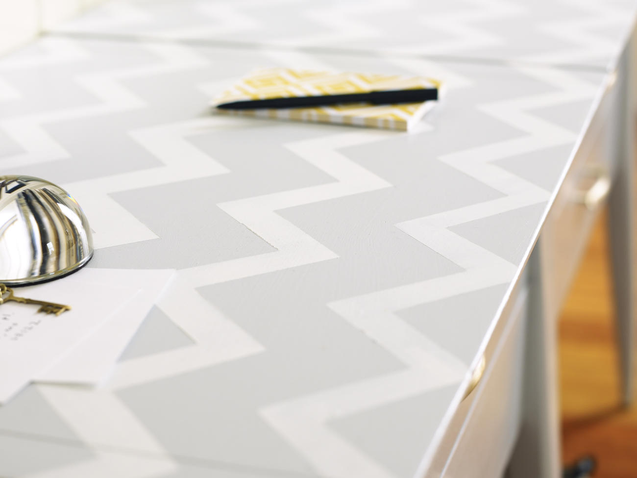 Make a Tabletop Chevron Pattern – Sunset Magazine