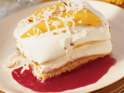 Mango Tiramisu with Raspberry Sauce Recipe – Sunset Magazine