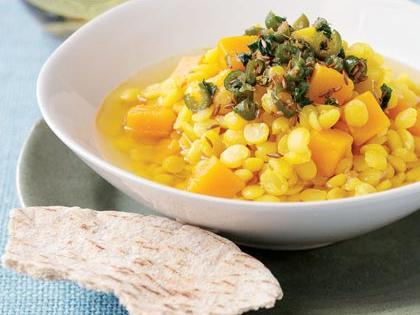 Split Pea-Squash Stew with Basil and Serrano Recipe – Sunset Magazine