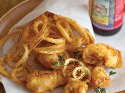 Beer-battered Cod and Onion Rings Recipe – Sunset Magazine