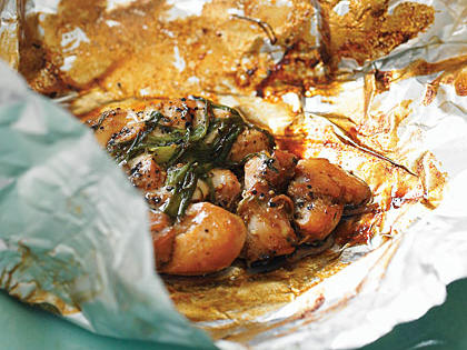 Foil wrapped Ginger Chicken