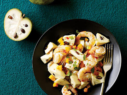 Cherimoya with Chile Lime Shrimp Recipe – Sunset Magazine