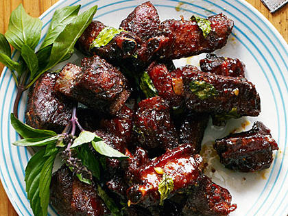 Chinese Glazed Riblets with Garlic & Thai Basil Recipe – Sunset Magazine