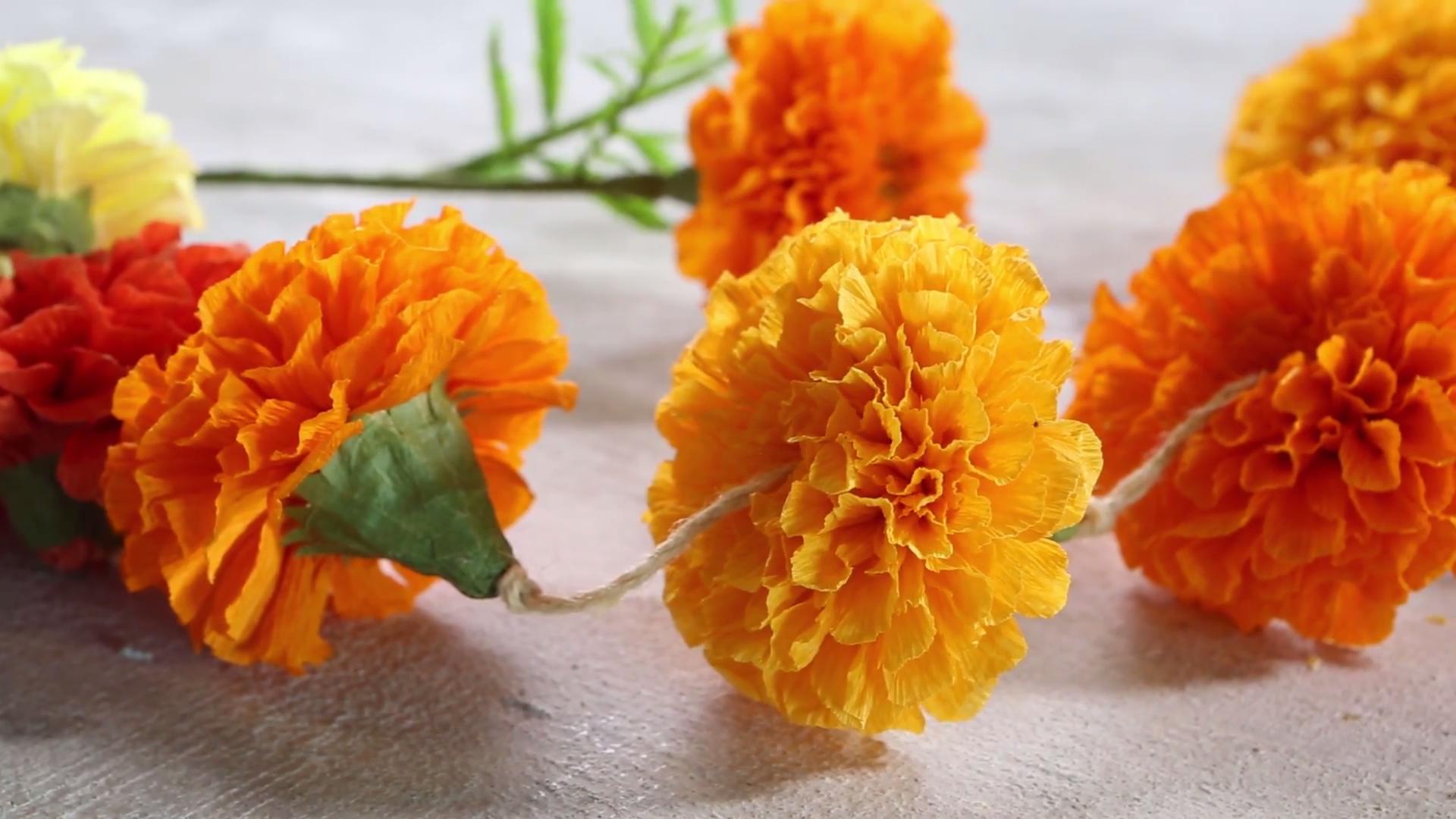 How To Make Paper Marigold Flowers Sunset Magazine