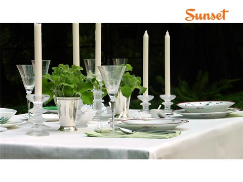 Set a Romantic Outdoor Table – Sunset Magazine